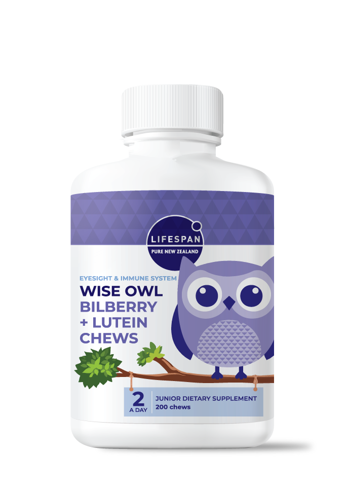 Wise Owl Bilberry + Lutein Chews | Children eye and immune health supp ...